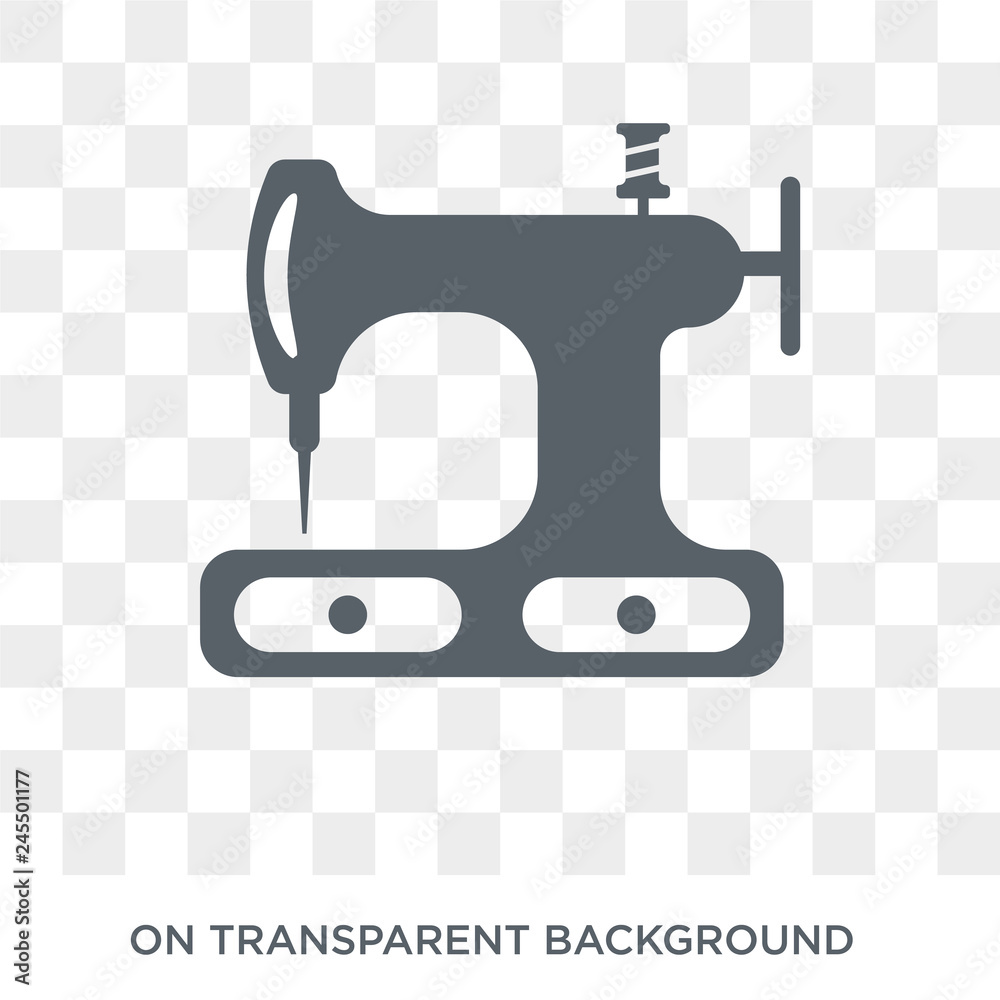 Old sewing machine icon. Old sewing machine design concept from Sew ...