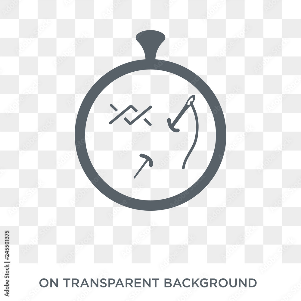 Embroidery hoop icon. Embroidery hoop design concept from Sew ...