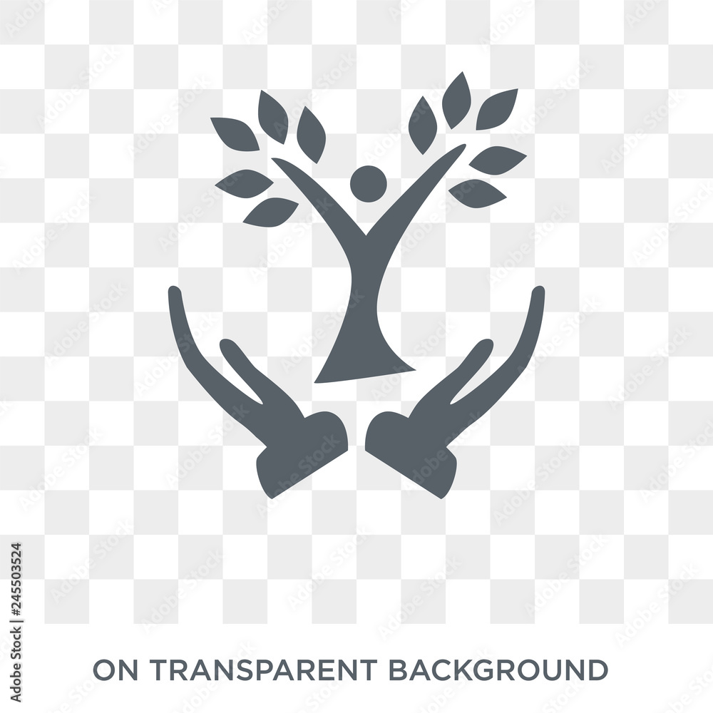 Tree of Life icon. Trendy flat vector Tree of Life icon on transparent ...