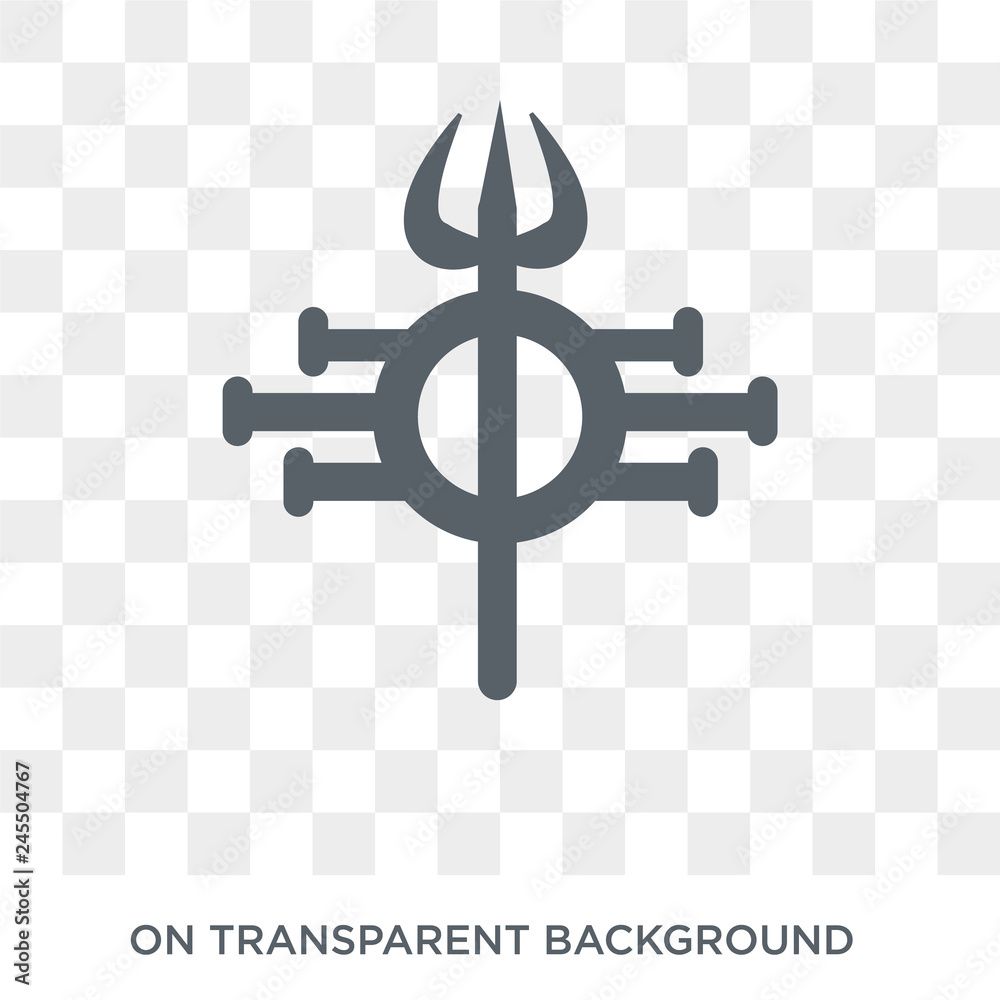 Shiva icon. Trendy flat vector Shiva icon on transparent background ...