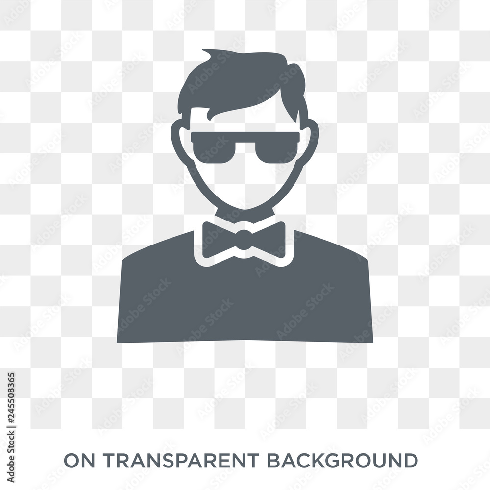 Actor icon. Trendy flat vector Actor icon on transparent background ...