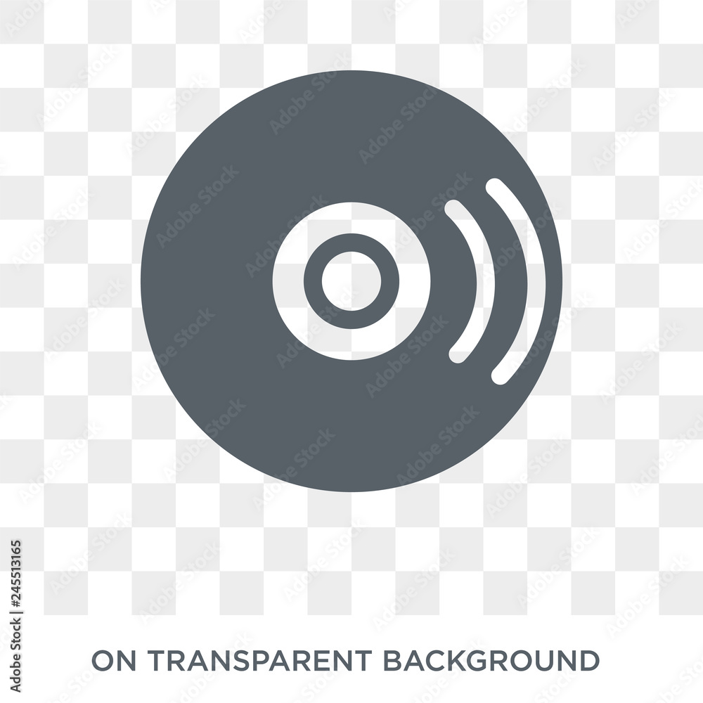 Vinyl icon. Vinyl design concept from collection. Simple element vector ...