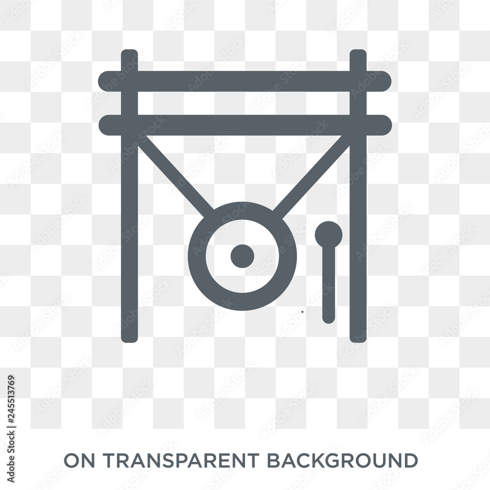 Gong icon. Gong design concept from collection. Simple element vector ...