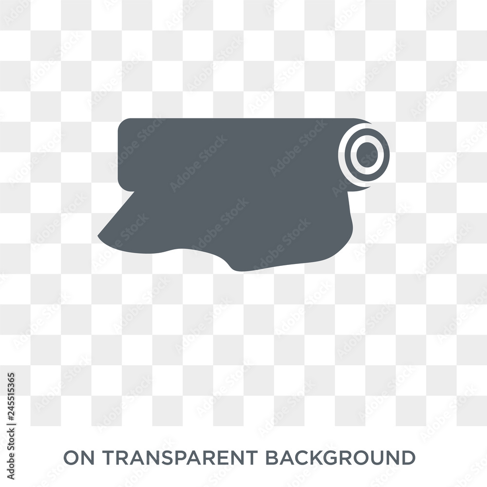 Vecteur Stock Rolled Up Map icon. Trendy flat vector Rolled Up Map icon ...