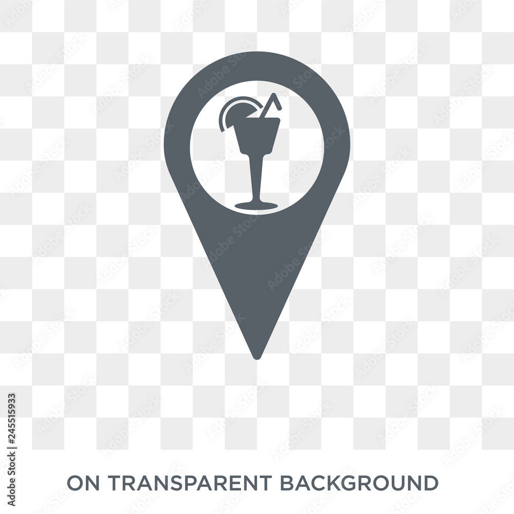 Vetor de Club location icon. Trendy flat vector Club location icon on ...