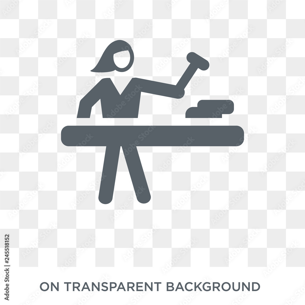 Woman Blacksmith icon. Trendy flat vector Woman Blacksmith icon on ...