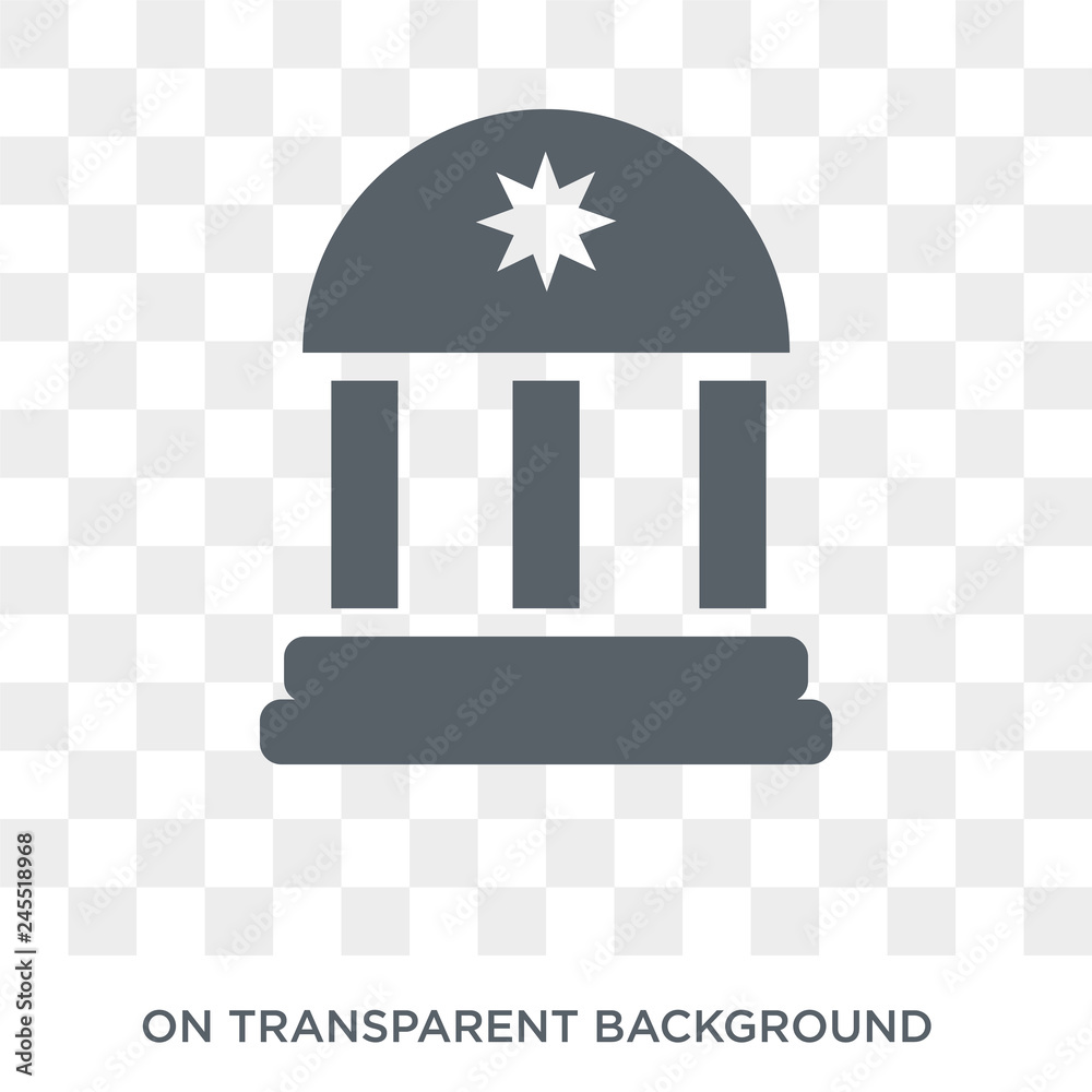 Militar antique building icon. Militar antique building design concept ...