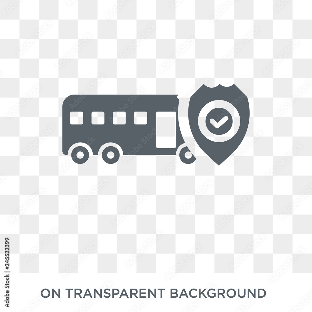 Transport insurance icon. Trendy flat vector Transport insurance icon ...