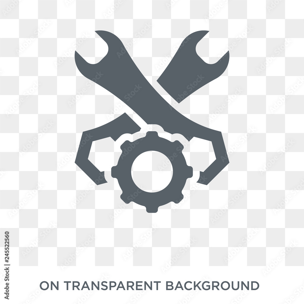 Repair icon. Trendy flat vector Repair icon on transparent background ...