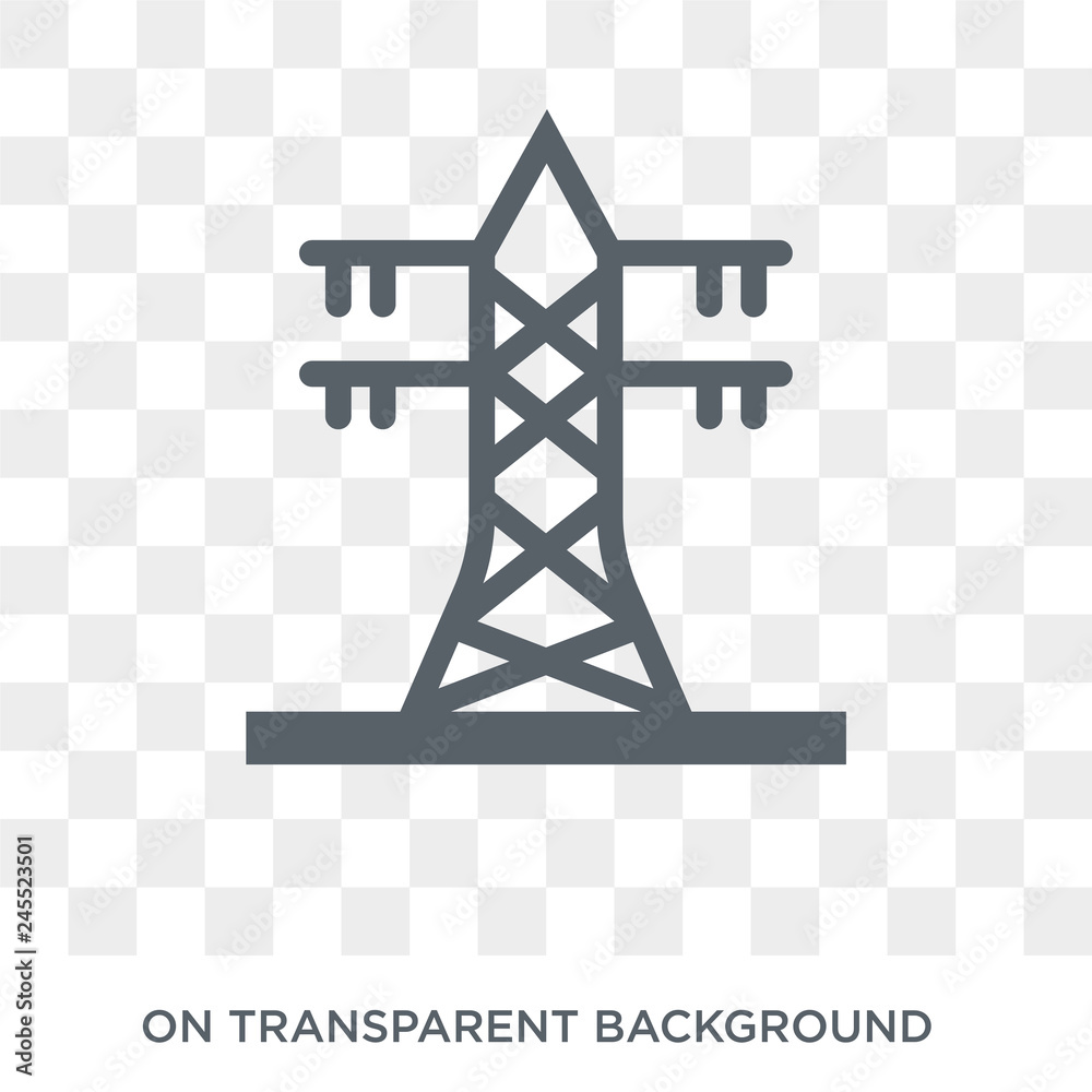 Power line icon. Power line design concept from Industry collection ...
