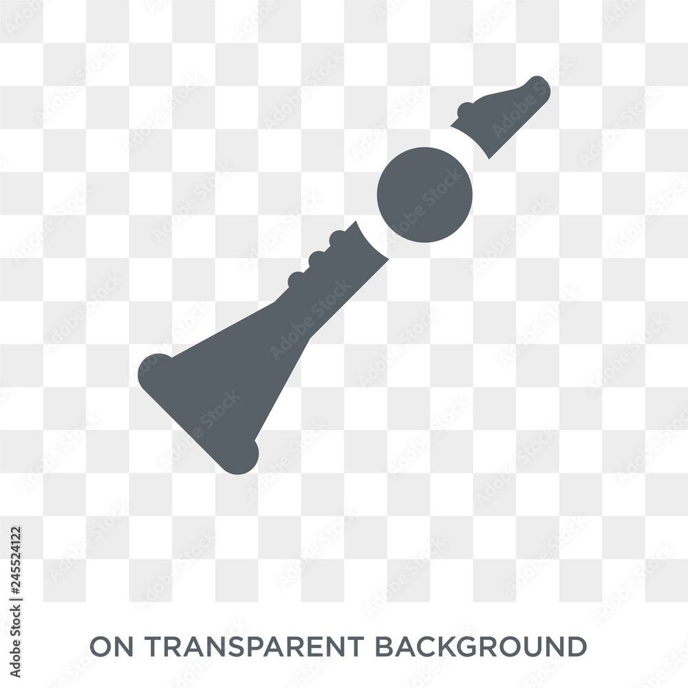 Shehnai icon. Trendy flat vector Shehnai icon on transparent background from india collection ...
