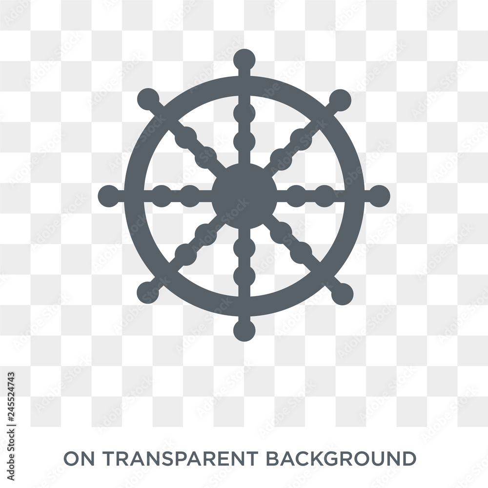 Dharma icon. Trendy flat vector Dharma icon on transparent background ...