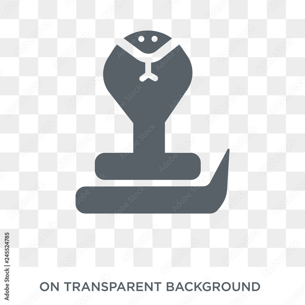 Cobra icon. Trendy flat vector Cobra icon on transparent background ...