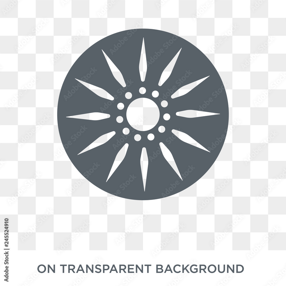 Ashoka icon. Trendy flat vector Ashoka icon on transparent background from india collection ...