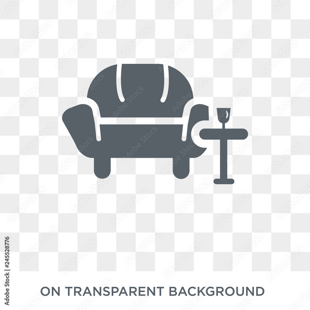 Lounge icon. Lounge design concept from Hotel collection. Simple ...