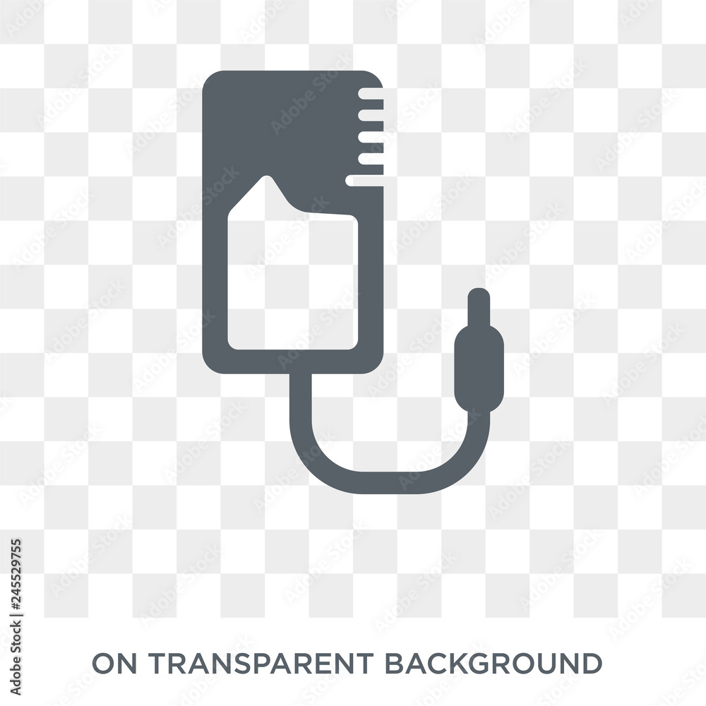 Intravenous icon. Trendy flat vector Intravenous icon on transparent ...