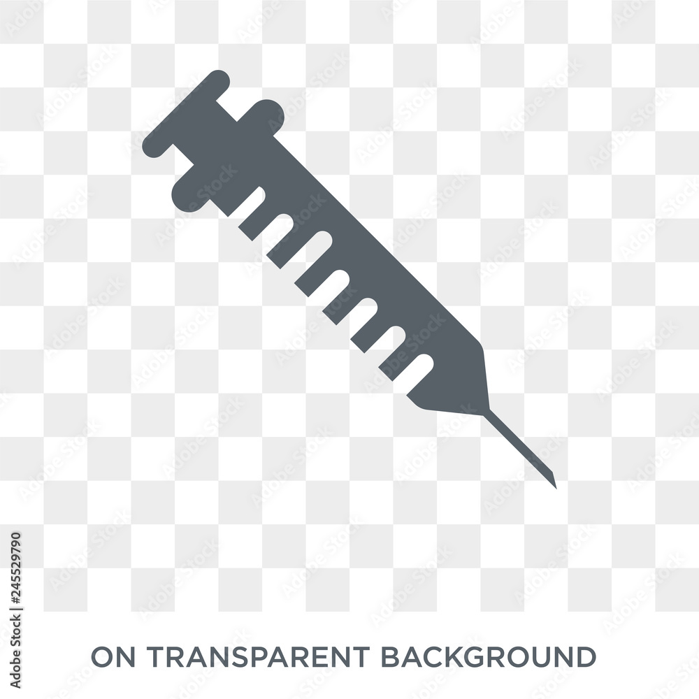 Injection icon. Trendy flat vector Injection icon on transparent ...