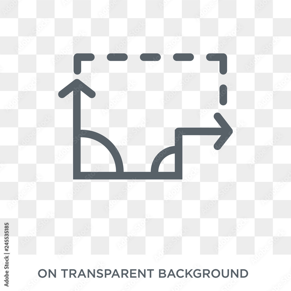 Dimensions icon. Dimensions design concept from Geometry collection ...