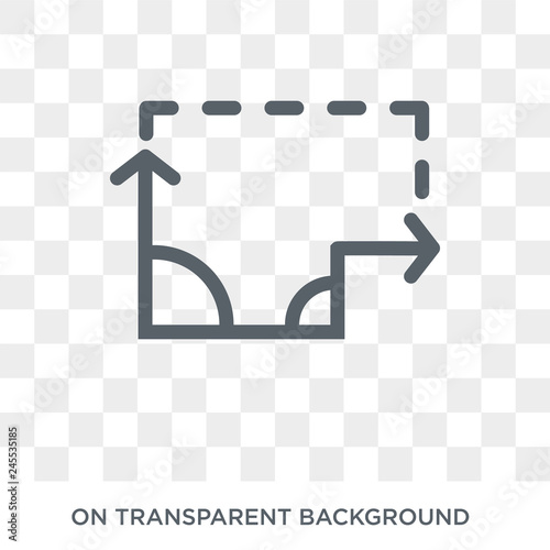 Dimensions icon. Dimensions design concept from Geometry collection ...