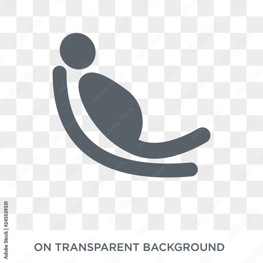 relaxed human icon. Trendy flat vector relaxed human icon on ...