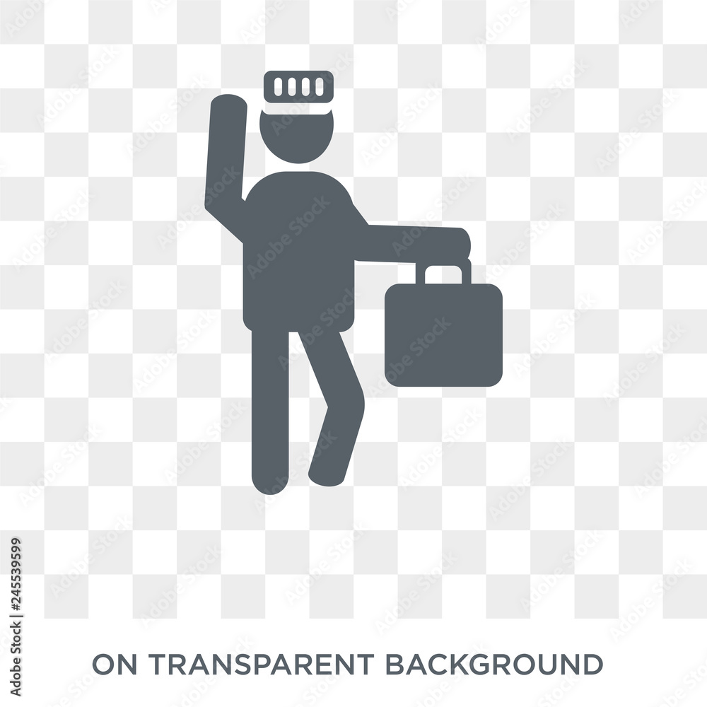 full human icon. Trendy flat vector full human icon on transparent ...