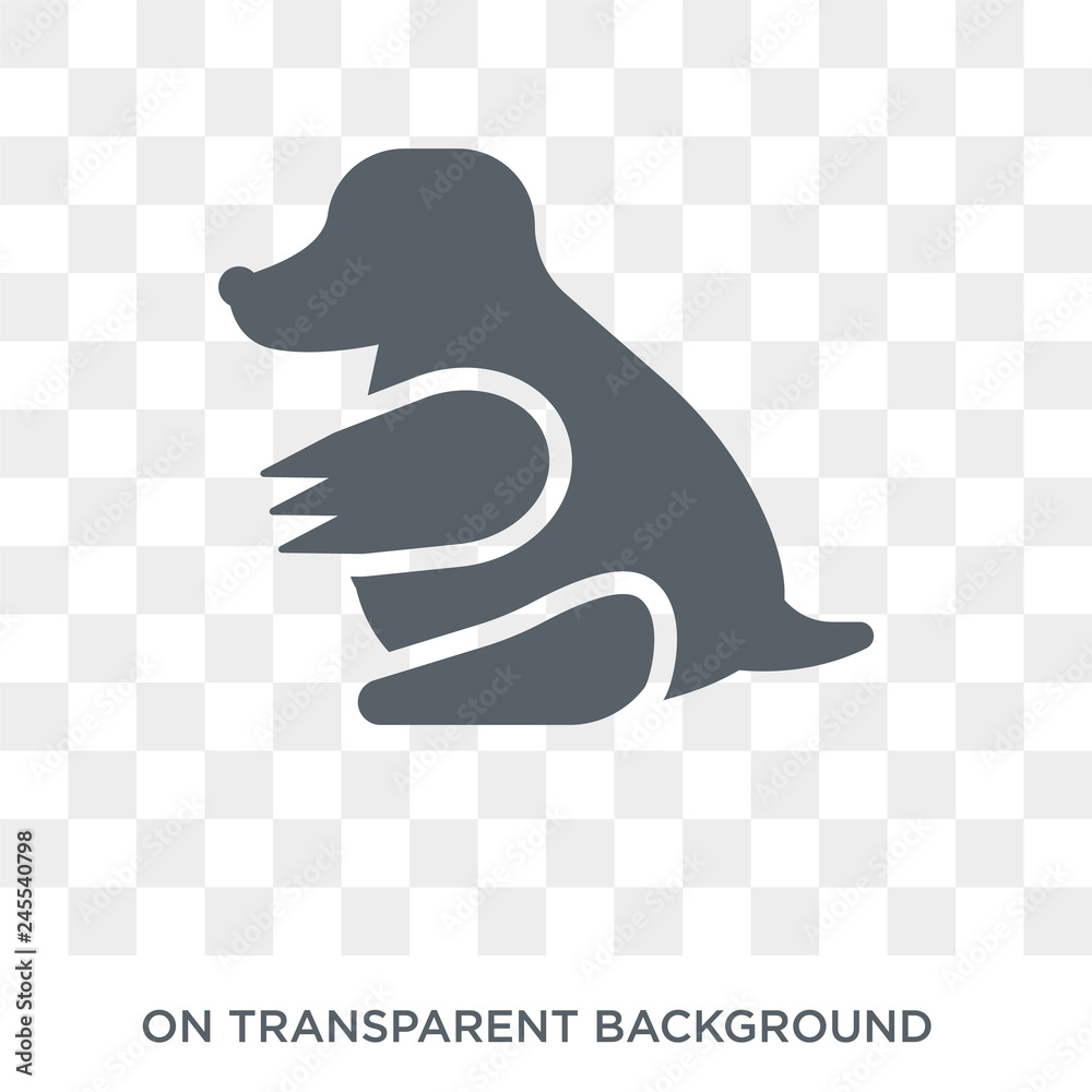 Mole icon. Trendy flat vector Mole icon on transparent background from ...