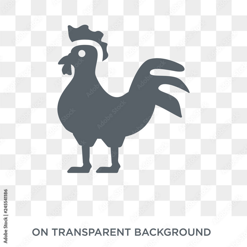 Cock icon. Trendy flat vector Cock icon on transparent background from ...