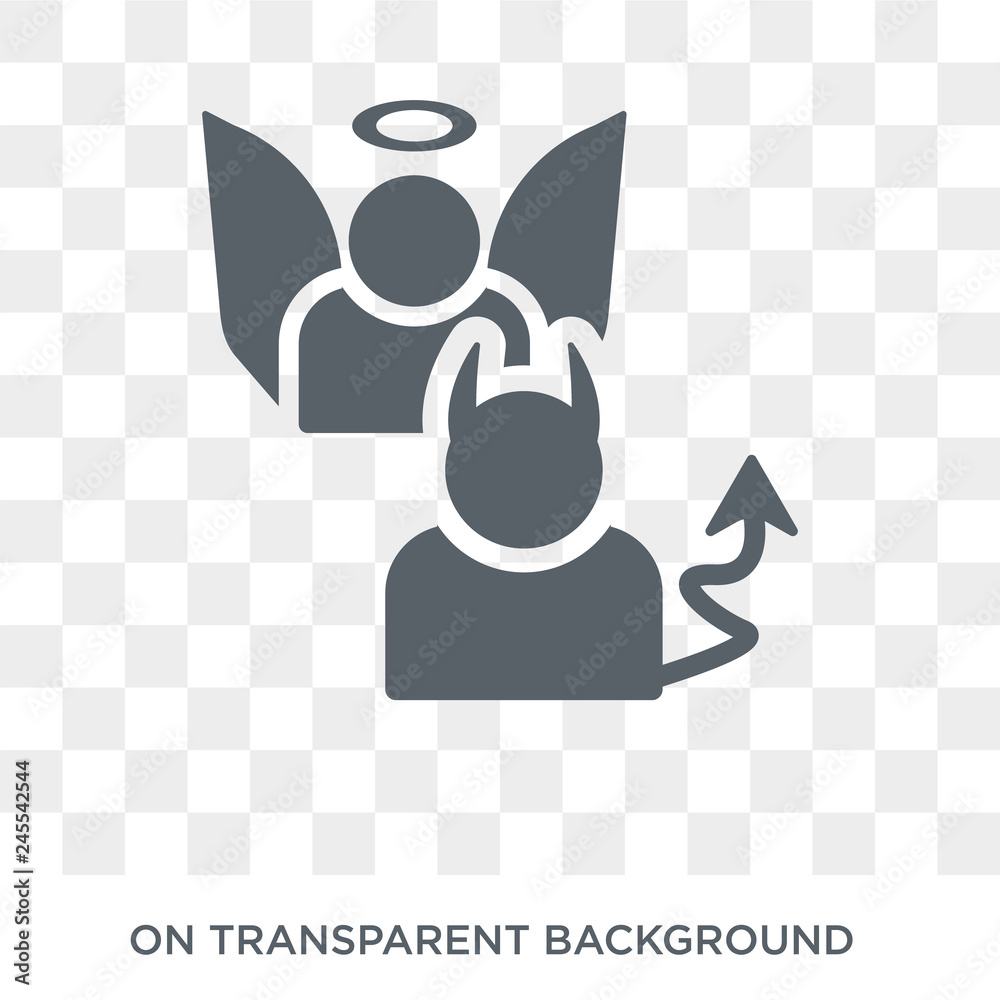 antagonist icon. Trendy flat vector antagonist icon on transparent ...