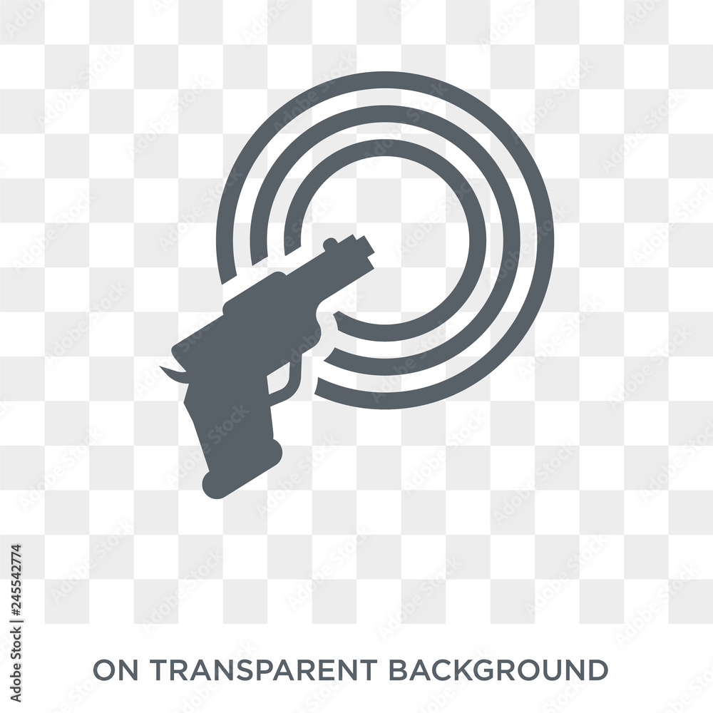 Shooting game icon. Shooting game design concept from Arcade collection ...