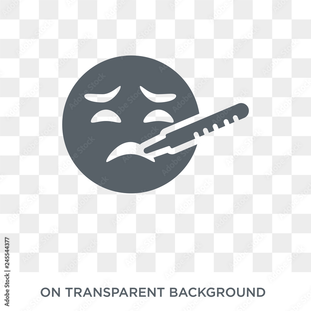 Ill emoji icon. Ill emoji design concept from Emoji collection. Simple ...