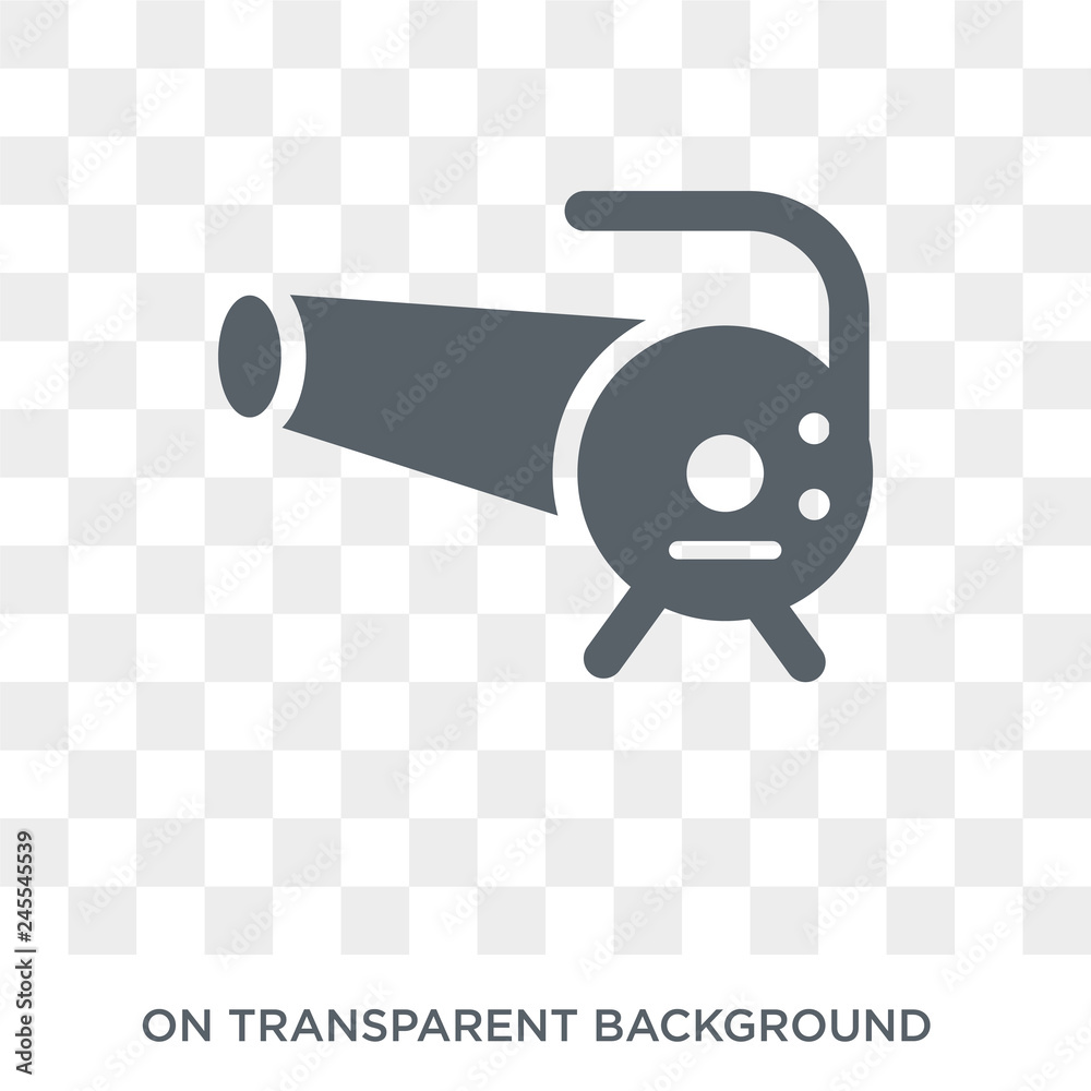 leaf blower icon. Trendy flat vector leaf blower icon on transparent ...