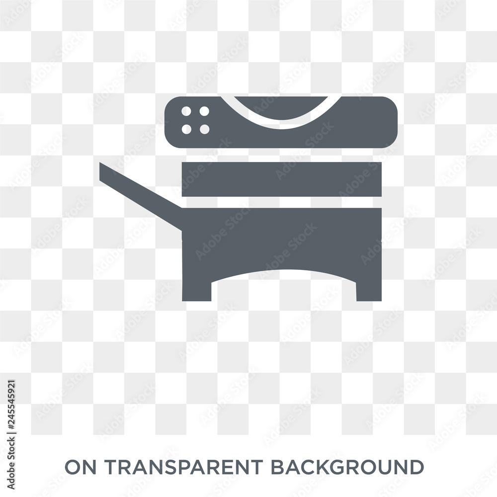 Copy machine icon. Trendy flat vector Copy machine icon on transparent ...