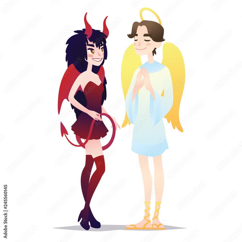 Devil Girl And Angel Boy
