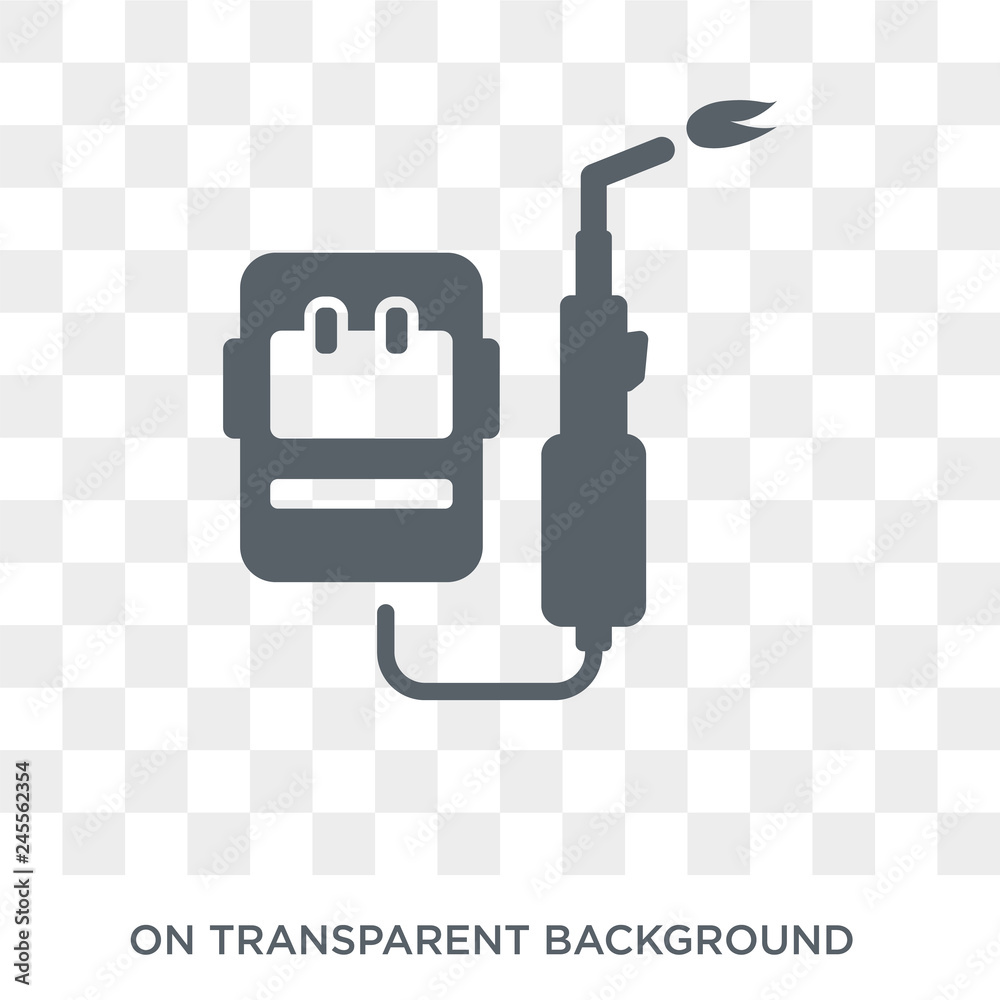 Welding icon. Trendy flat vector Welding icon on transparent background ...