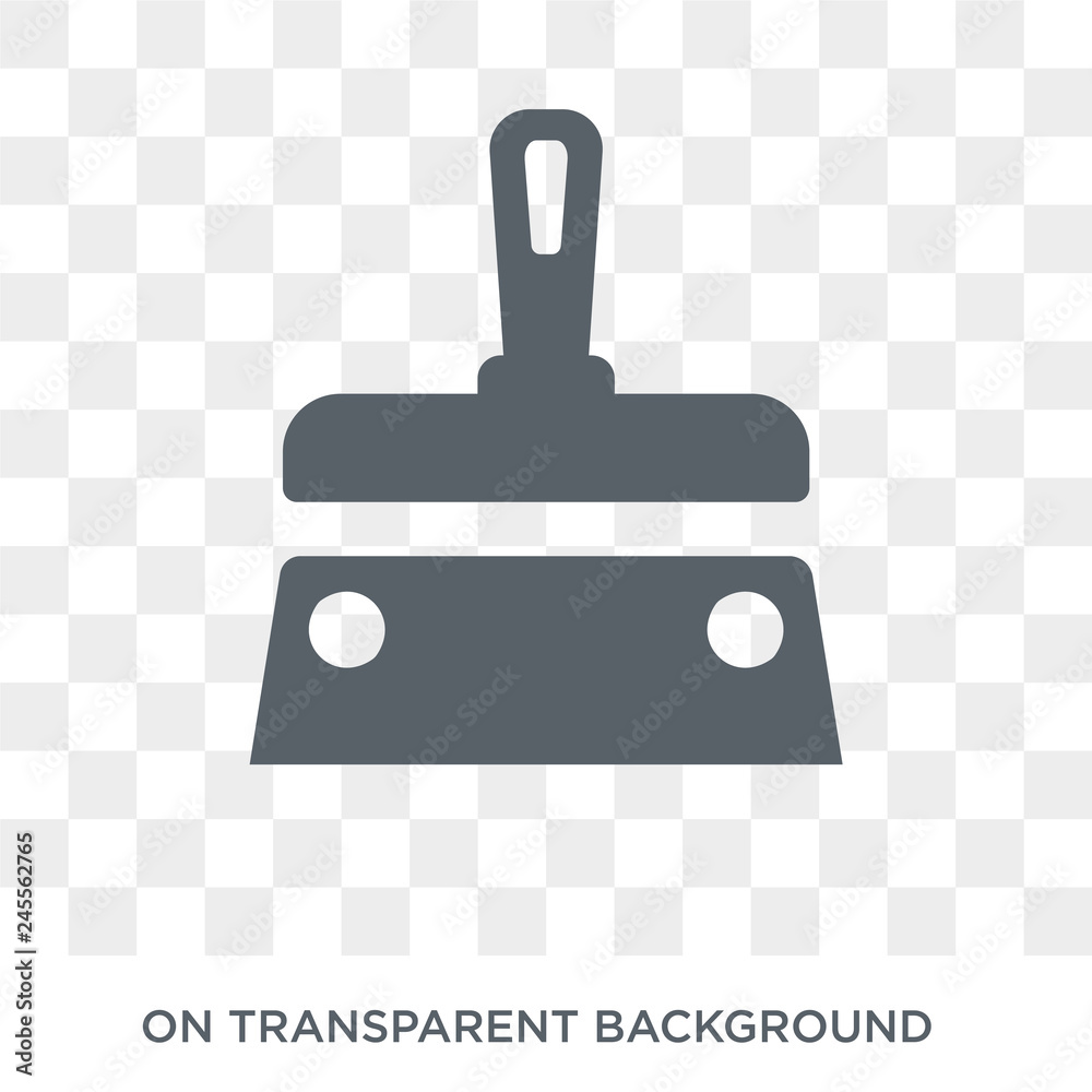 Putty knife icon. Trendy flat vector Putty knife icon on transparent ...