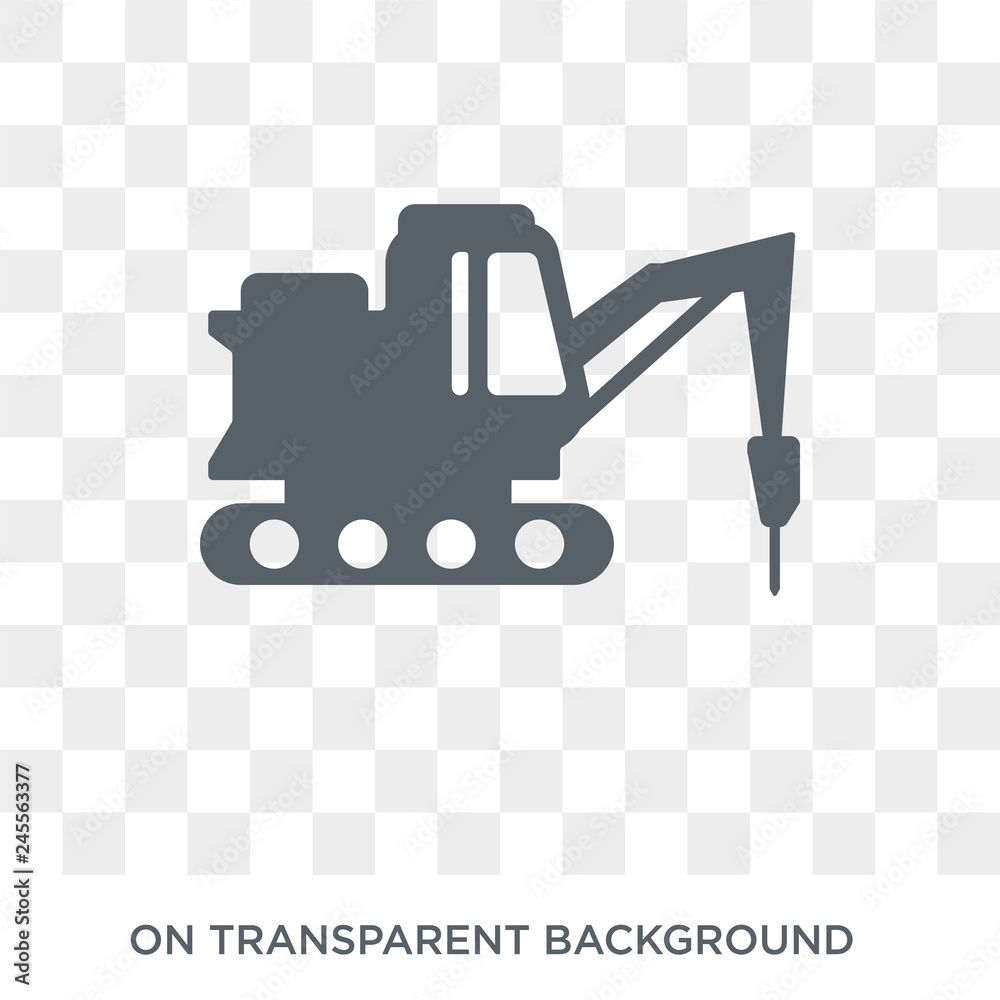 Vecteur Stock Digging bar icon. Trendy flat vector Digging bar icon on ...