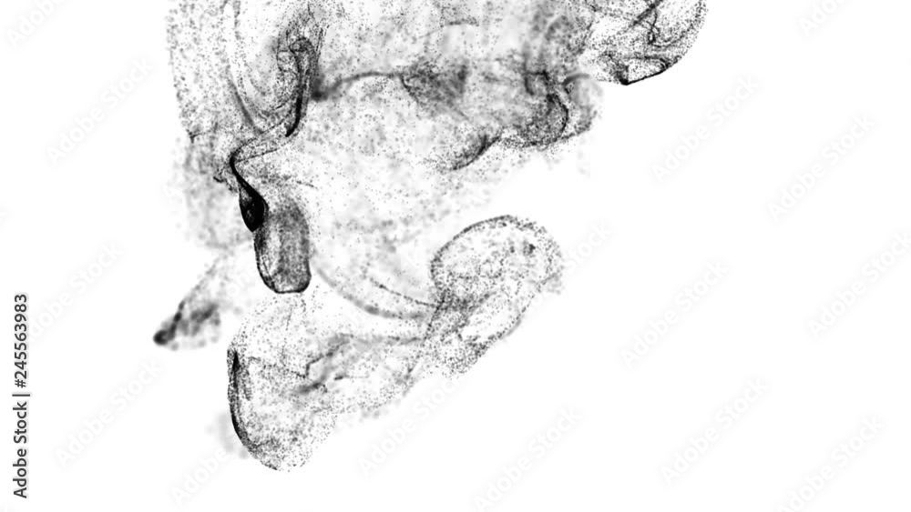 Vidéo Stock 4k background, animation of complex particles simulation ...