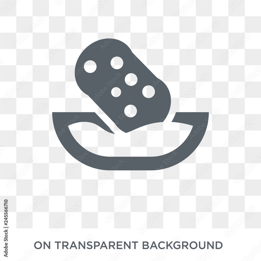 Water soak icon. Trendy flat vector Water soak icon on transparent ...