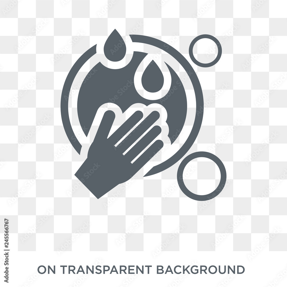 Washing dishes icon. Trendy flat vector Washing dishes icon on ...