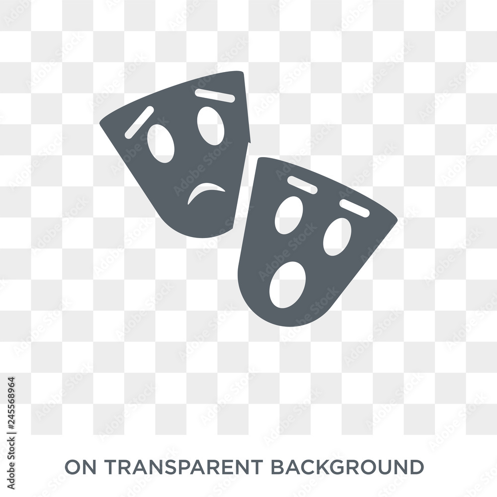 tragedy icon. Trendy flat vector tragedy icon on transparent background ...
