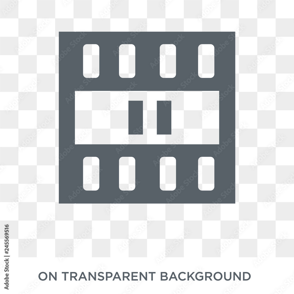 freeze frame icon. Trendy flat vector freeze frame icon on transparent ...