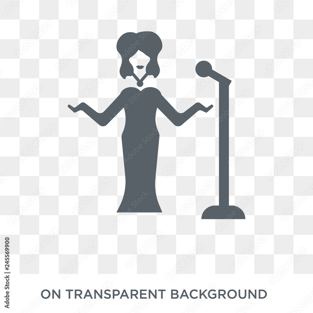 cinema celebrity icon. Trendy flat vector cinema celebrity icon on ...