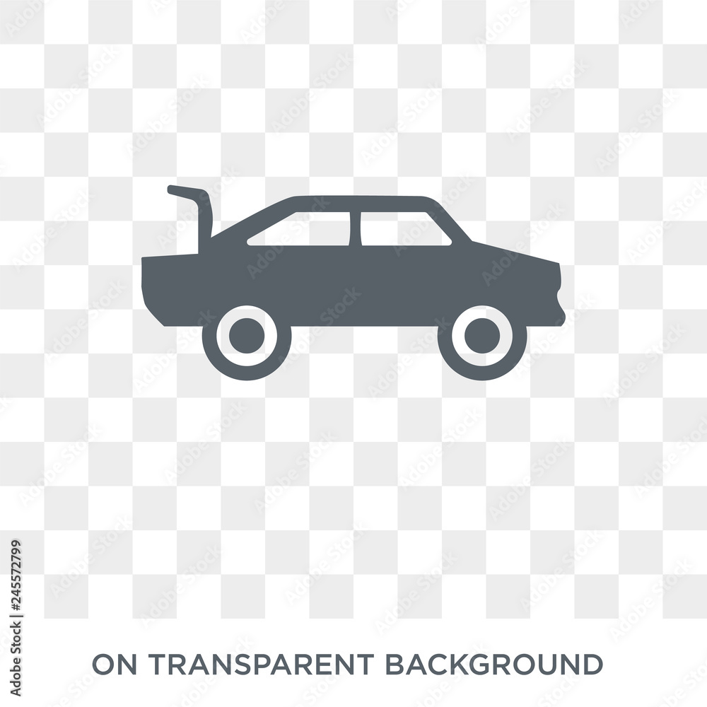 car boot icon. car boot design concept from Car parts collection ...