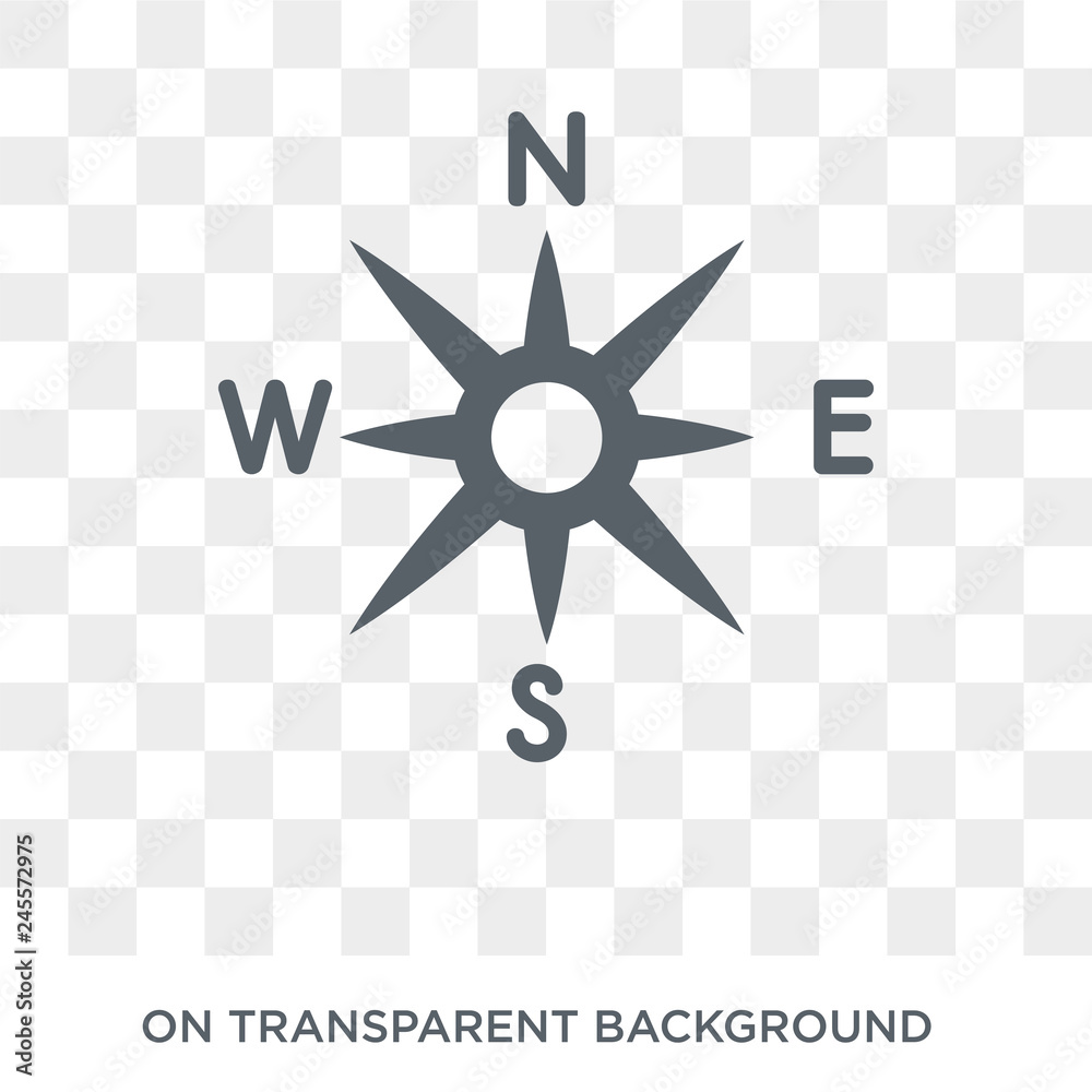 Wind rose icon. Wind rose design concept from Camping collection ...