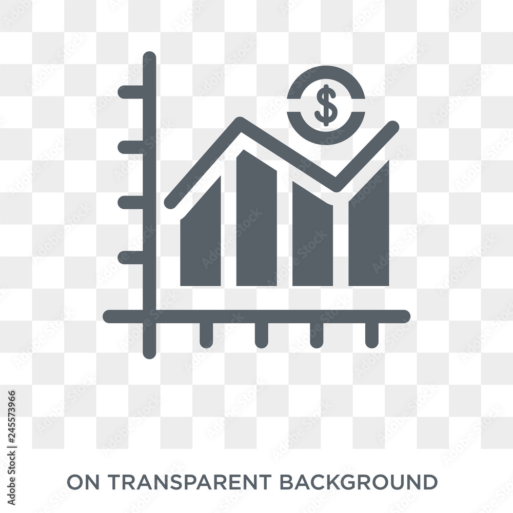 Profit Analysis icon. Trendy flat vector Profit Analysis icon on ...