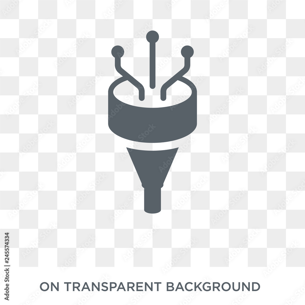 Funneling Data icon. Trendy flat vector Funneling Data icon on ... Funneling Data icon. Trendy flat vector Funneling Data icon on ...