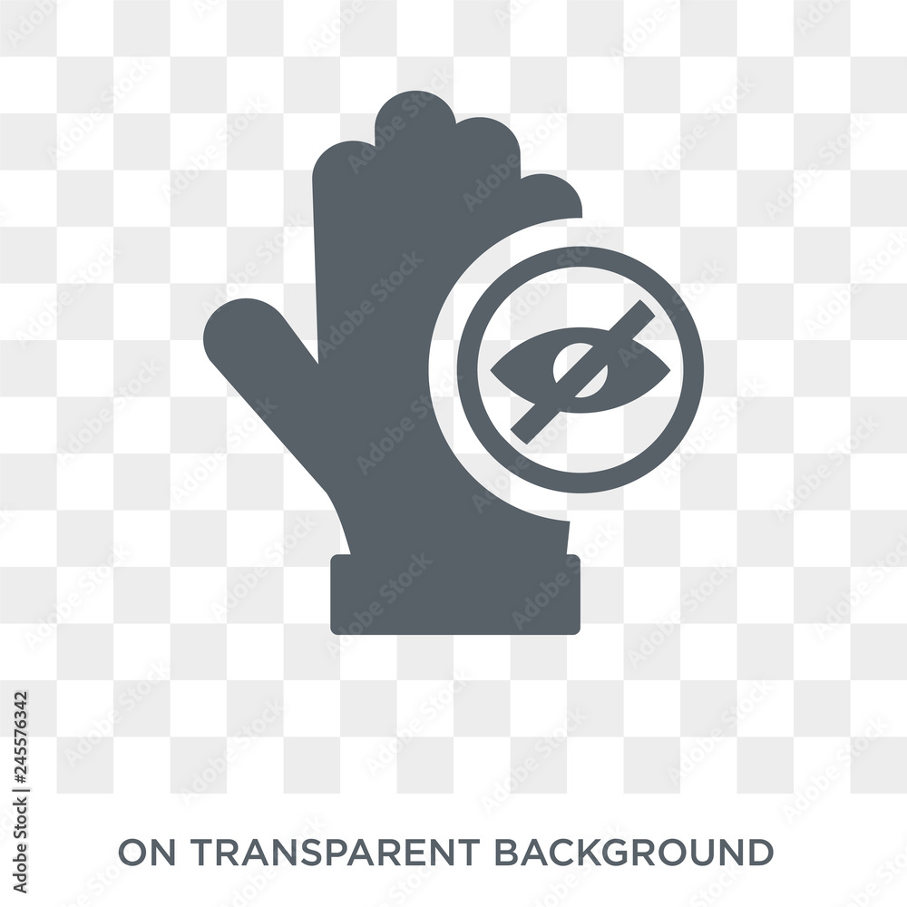 Invisible hand icon. Trendy flat vector Invisible hand icon on ...