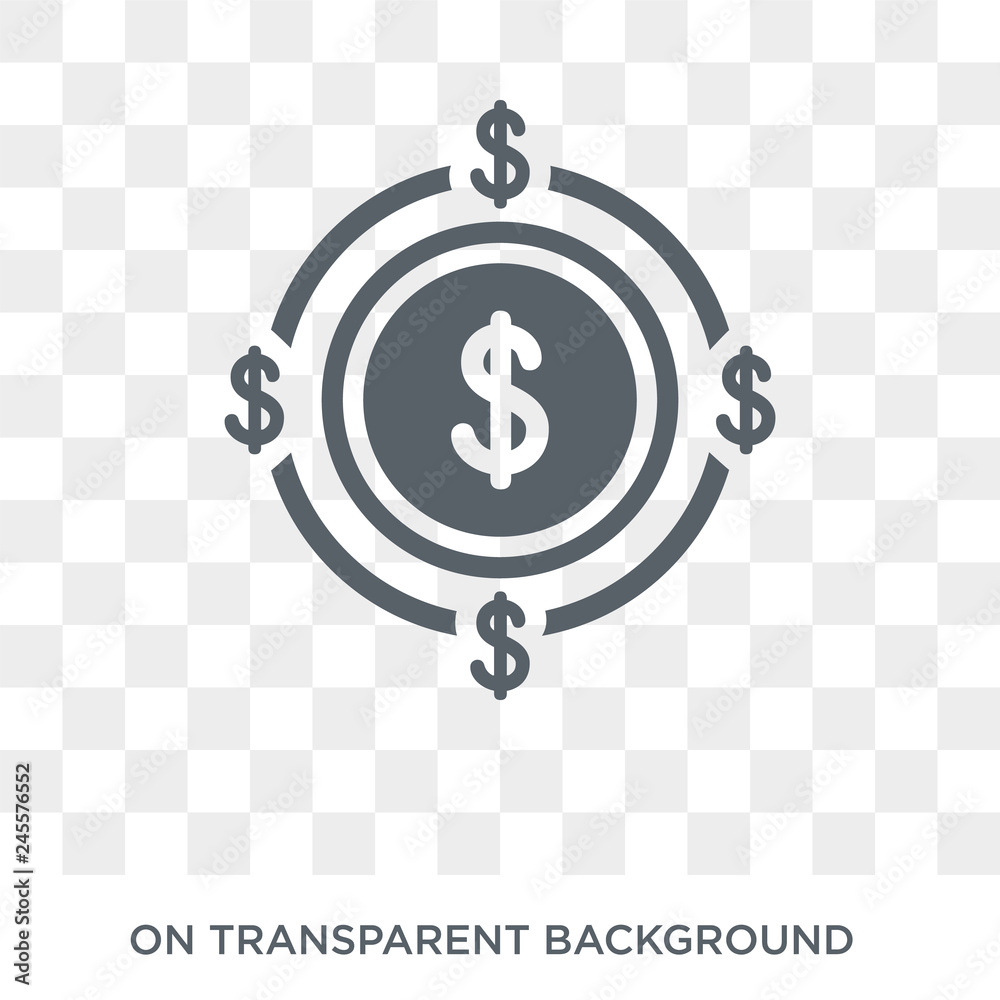 Hedge funds icon. Trendy flat vector Hedge funds icon on transparent ...
