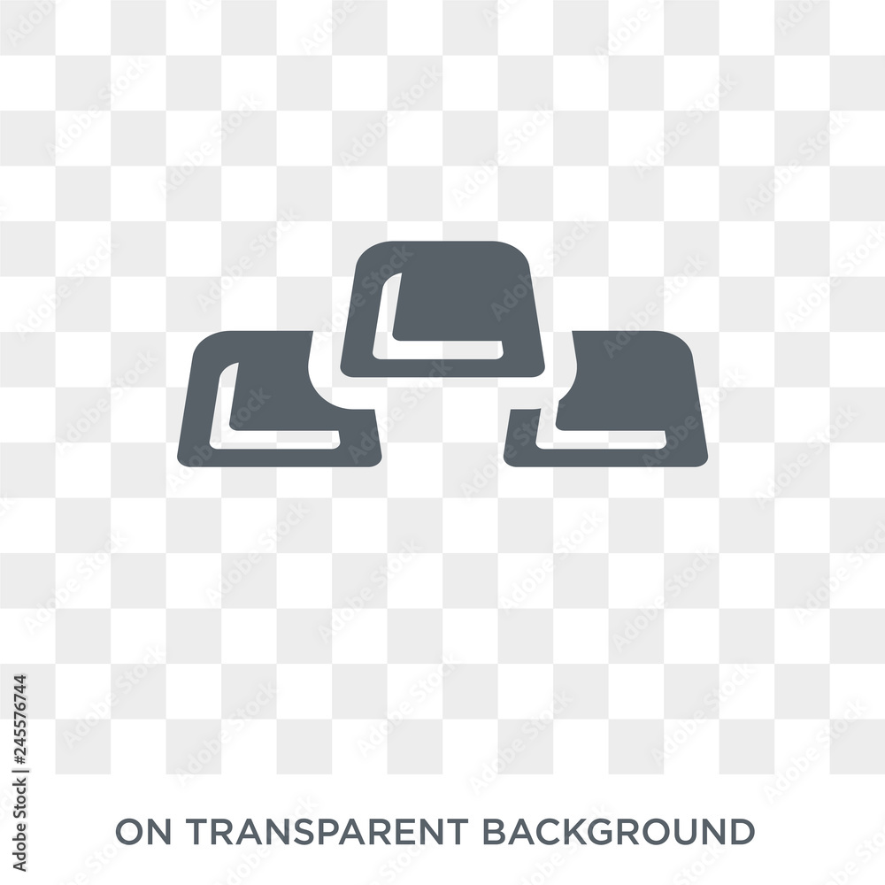 Gold icon. Trendy flat vector Gold icon on transparent background from ...