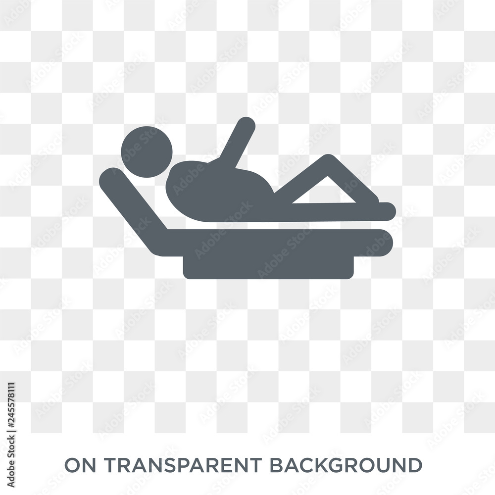 Resting icon. Trendy flat vector Resting icon on transparent background ...
